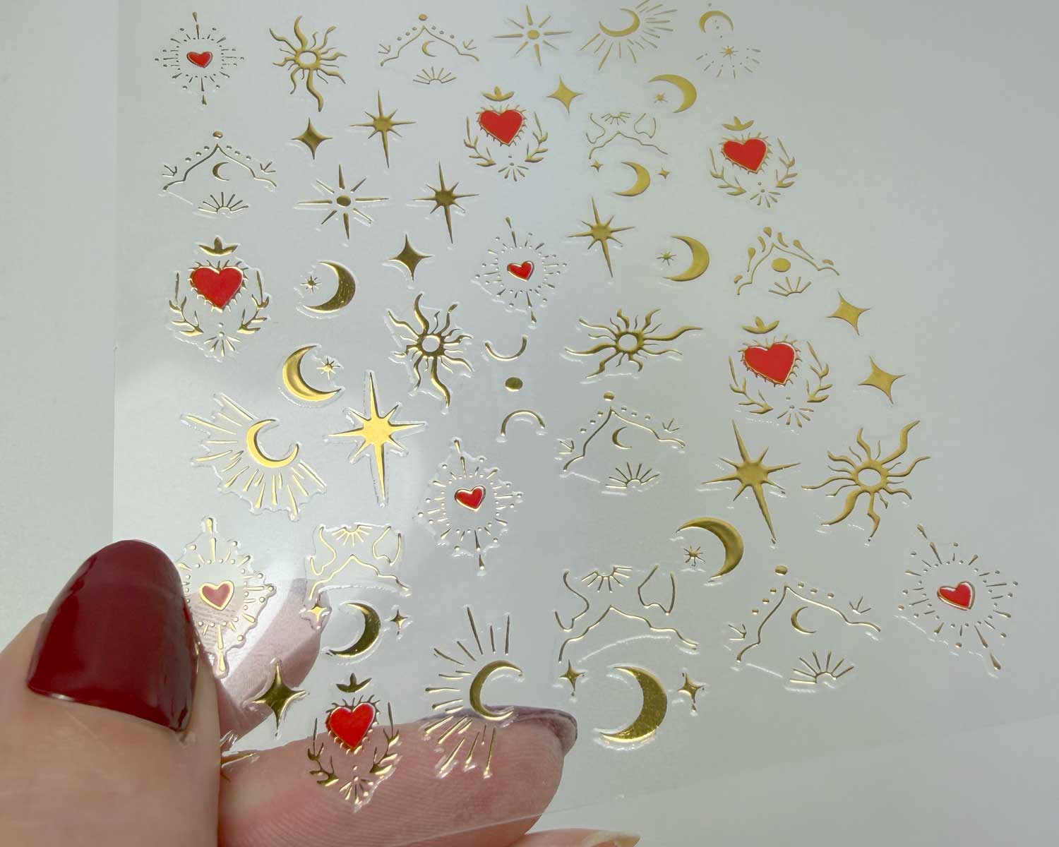 Romeo & Juliet Gold Nail Stickers | LA-BEK