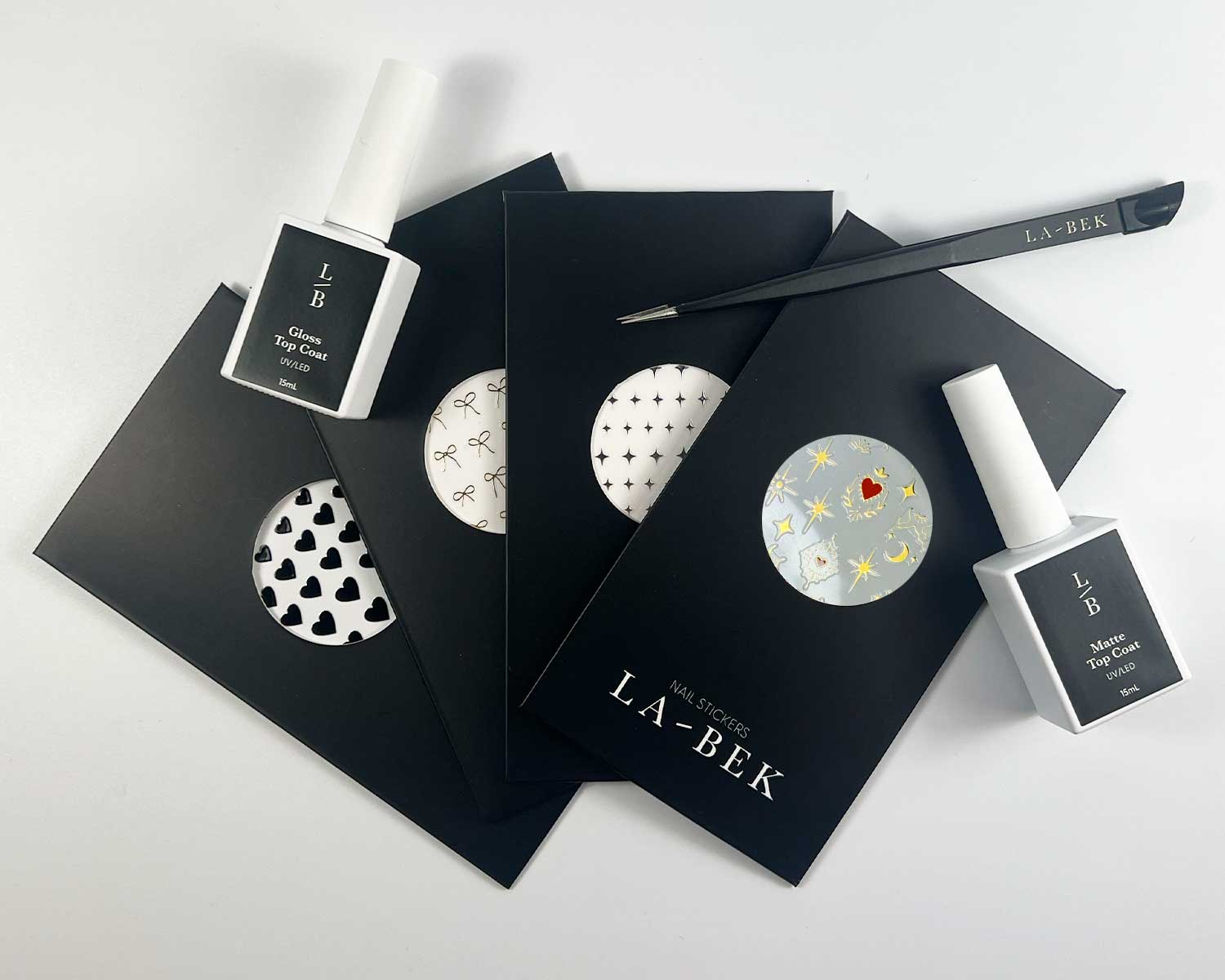 Romeo & Juliet Gold Nail Stickers | LA-BEK